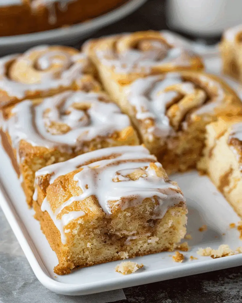 Cinnamon Roll Sheet Cake | Iam Starved