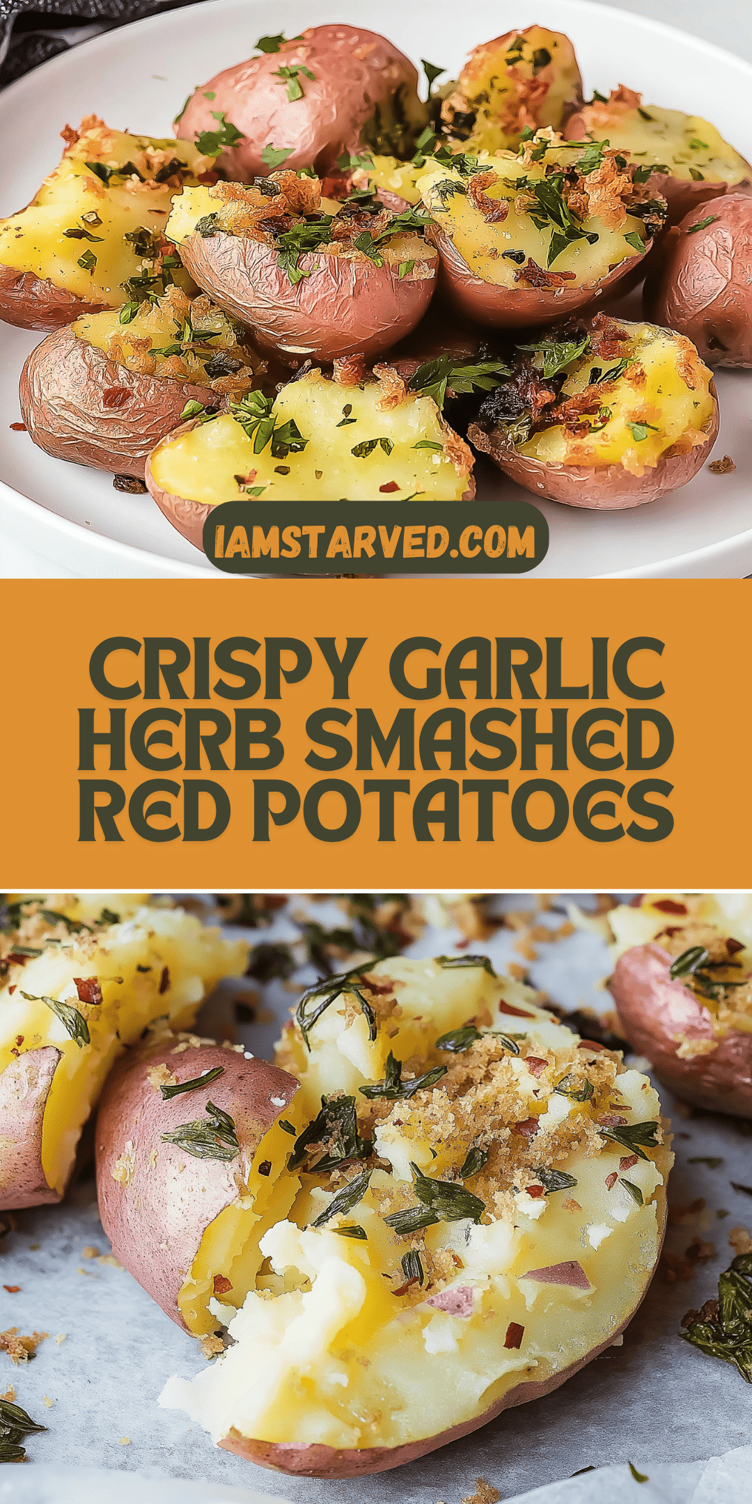 Smashed Red Potatoes | Iam Starved