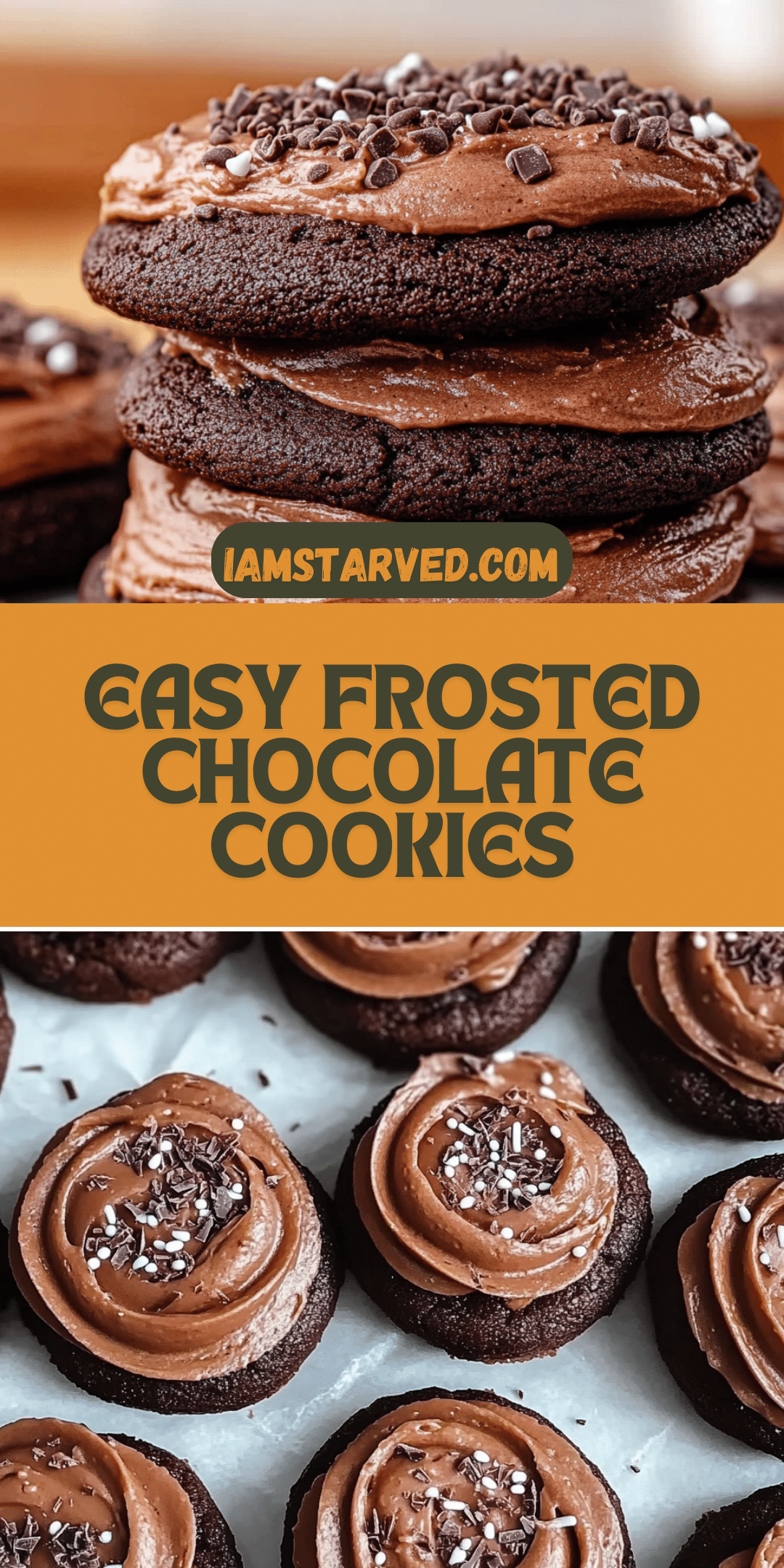 Frosted Chocolate Cookies | Iam Starved
