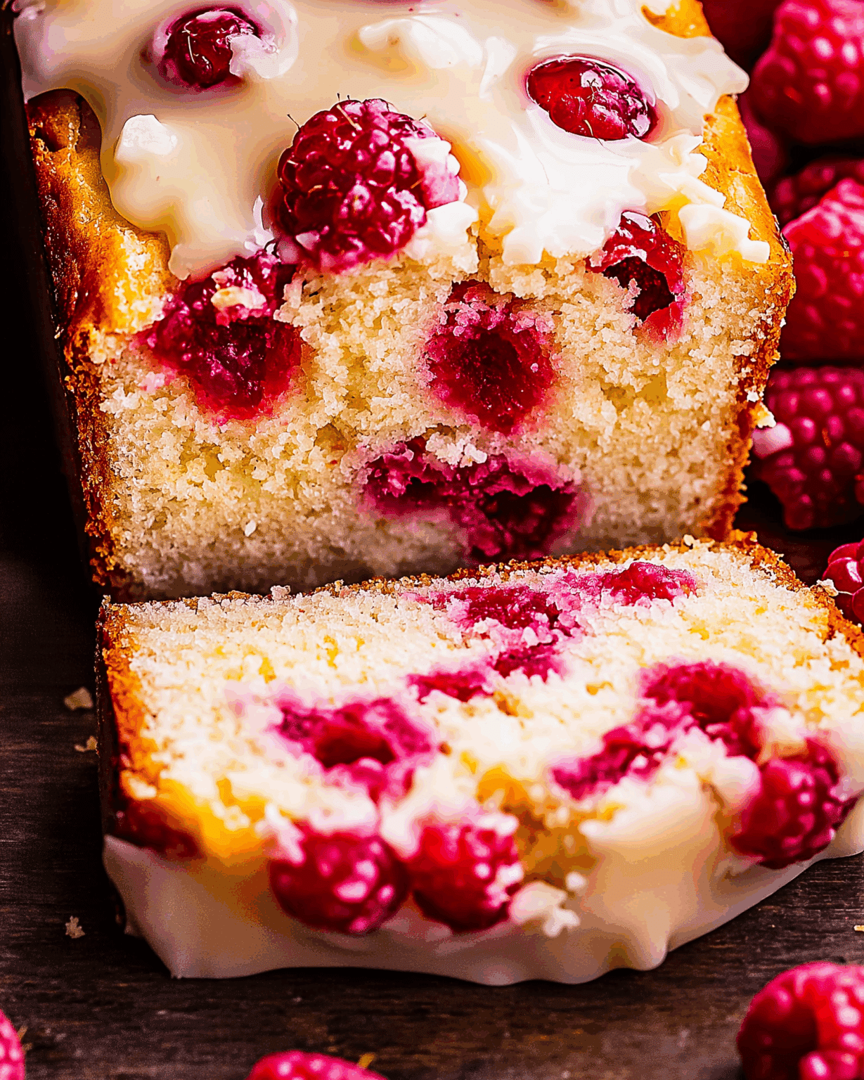 White Chocolate Raspberry Loaf | Iam Starved