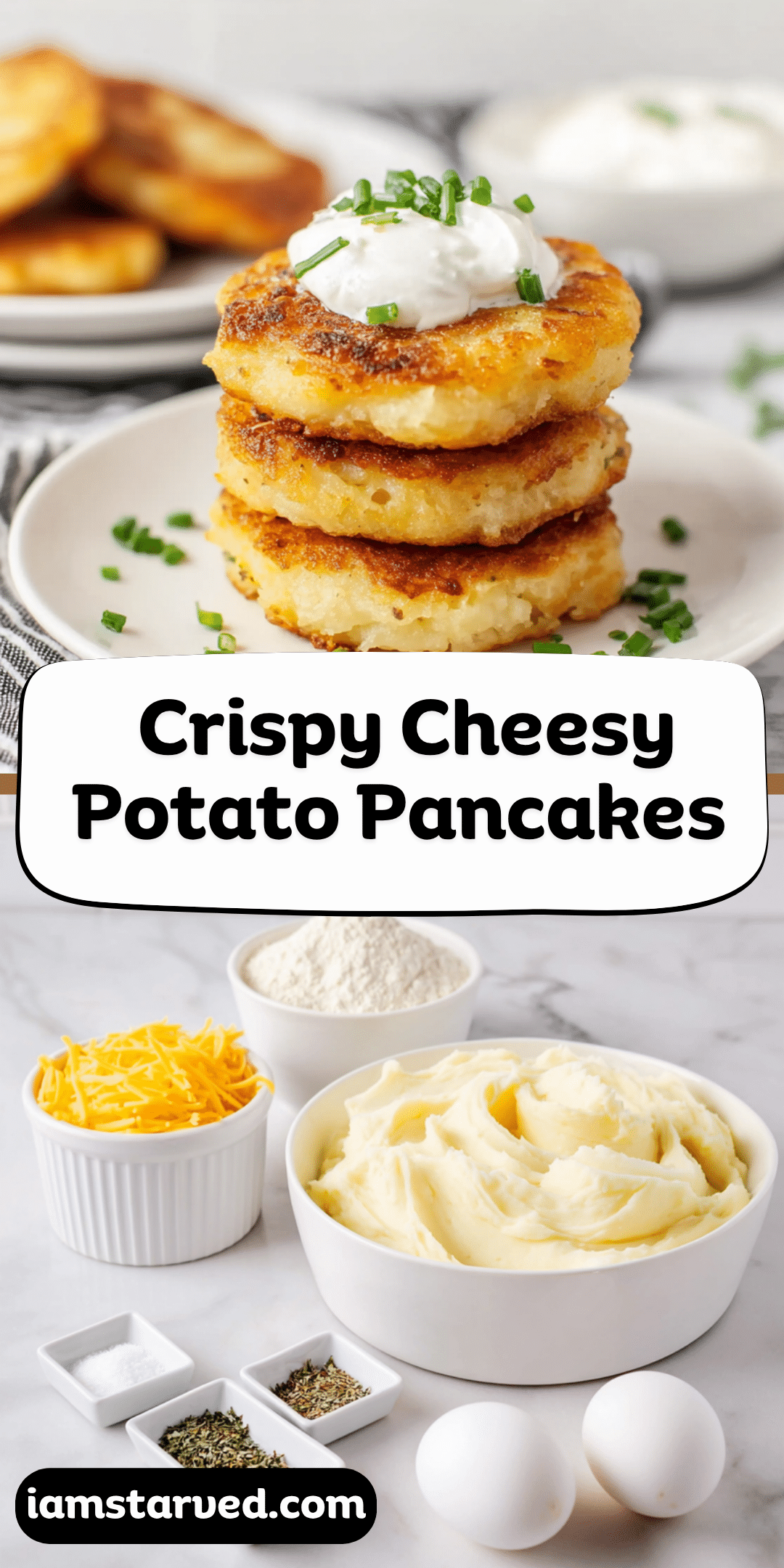 Crispy Cheesy Potato Pancakes - Irresistibly Crunchy & Cheesy