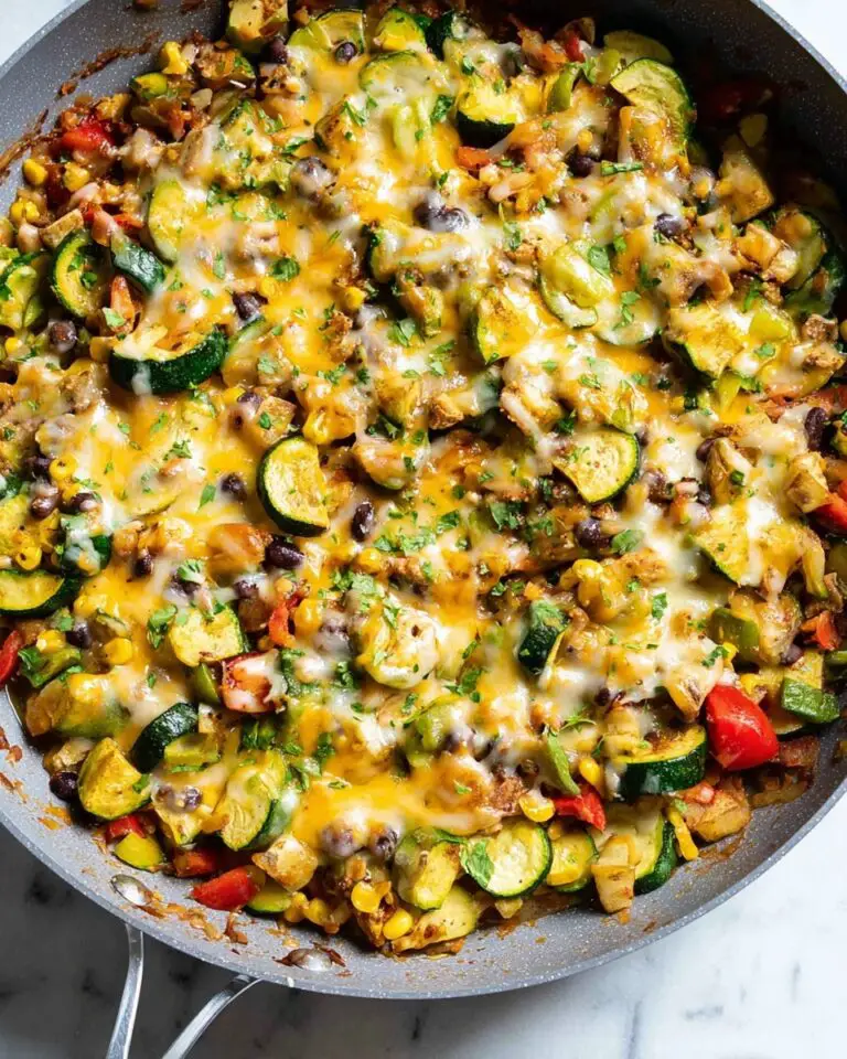 Tex Mex Chicken and Zucchini Skillet: Easy, Flavorful Dinner