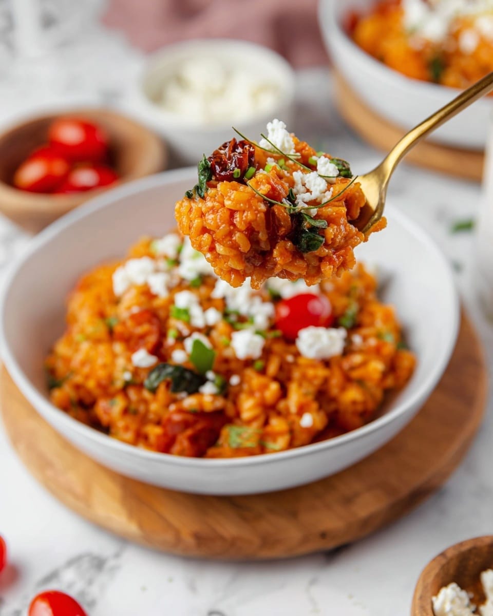Greek Tomato Risotto: Vibrant, Creamy Mediterranean Delight
