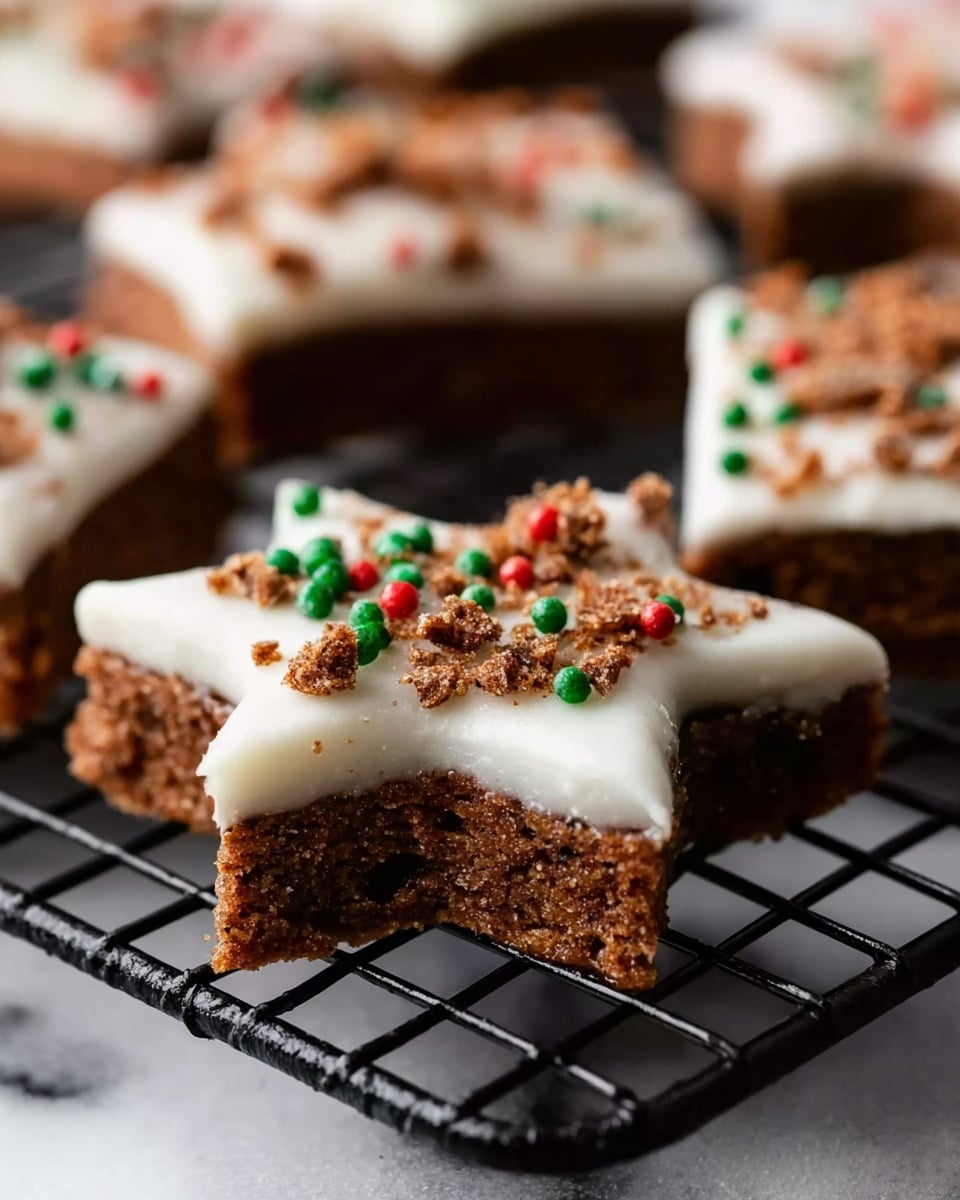 Gingerbread Cookie Bars with Cream Cheese Frosting – Cozy Holiday Treats