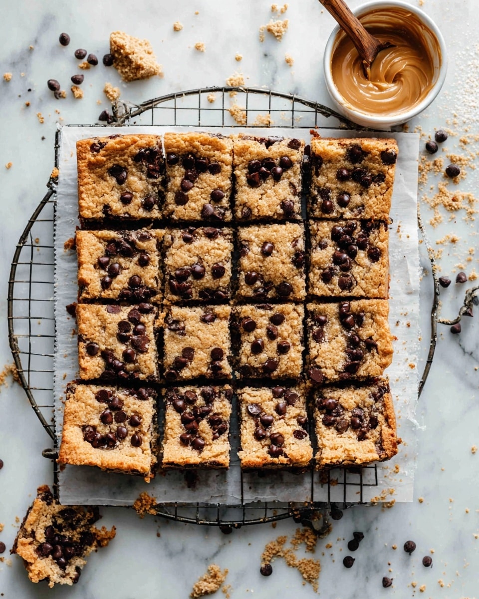 Delicious Chocolate Chip Cookie Butter Bars for Guilt-Free Indulgence