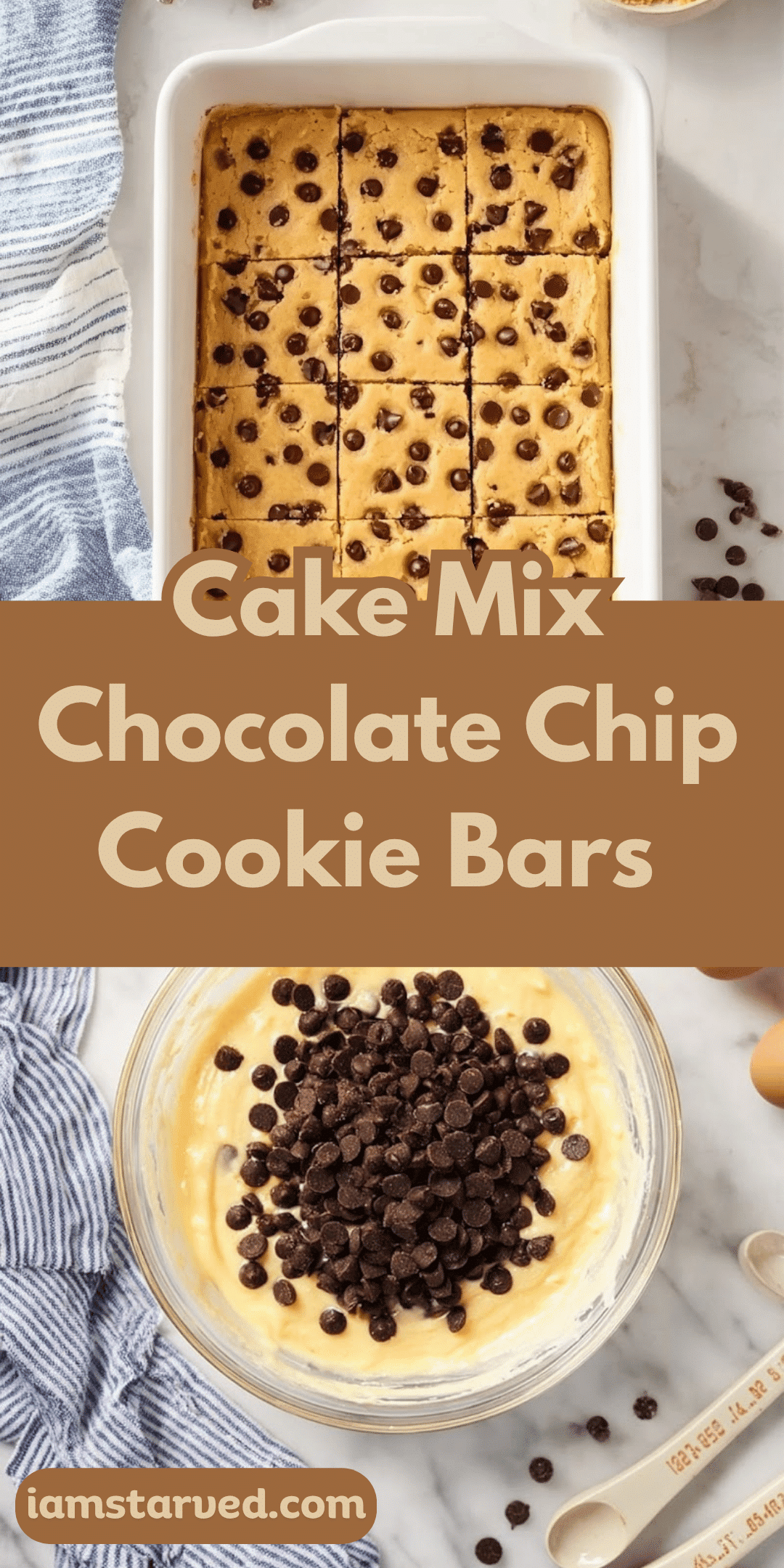 Cake Mix Chocolate Chip Cookie Bars - Easy & Irresistible Dessert