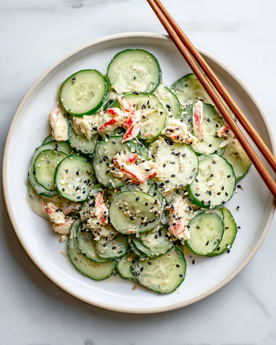 California Roll Cucumber Salad - Fresh & Easy Seafood Salad